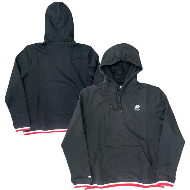 Saracens Men's Rugby Hoodie Castore Black Classic Training Top | Decathlon