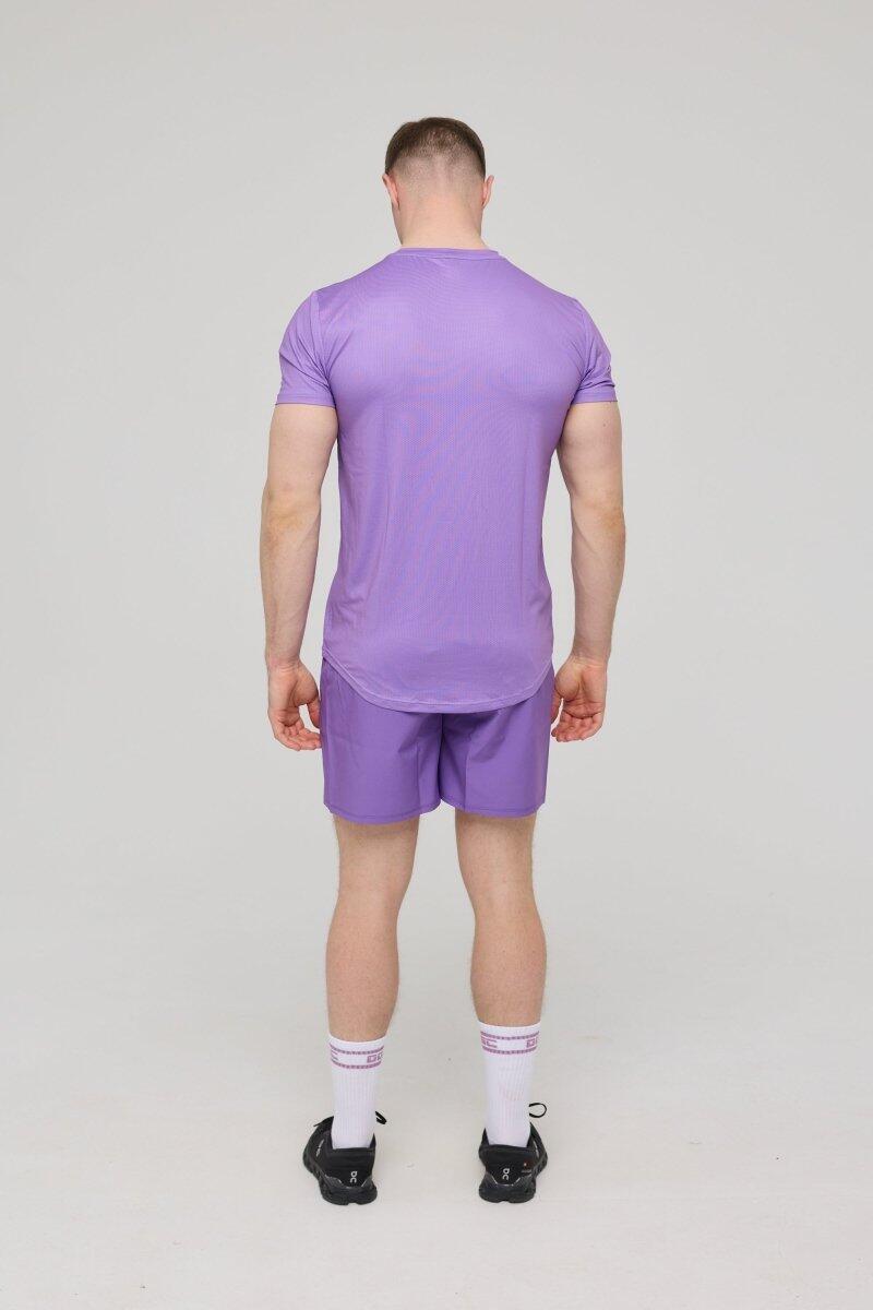 OOSC Elite Men's Gym T-Shirt Purple, Recycled Polyester Breathable ...