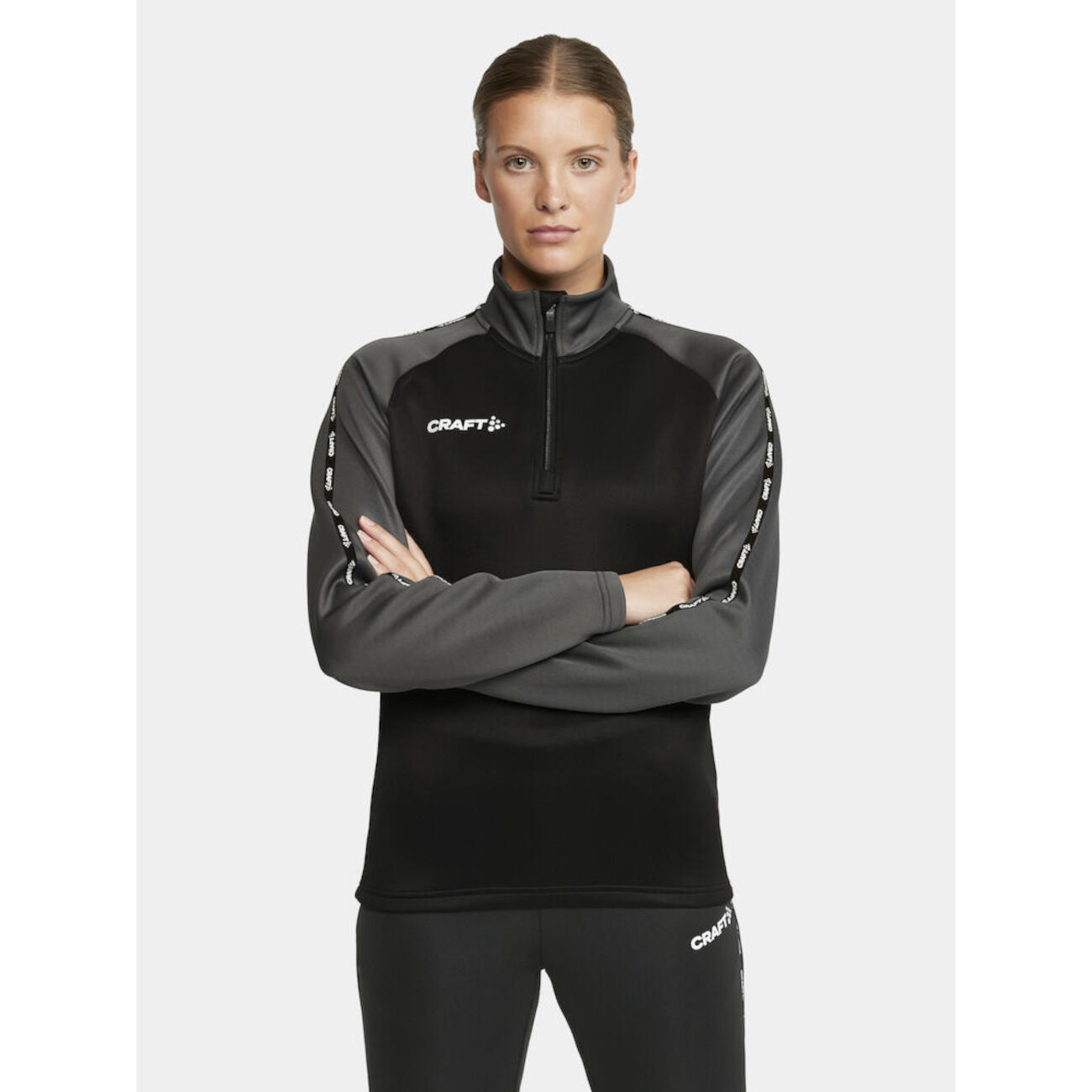 Craft Squad Women's Black Half-Zip Training Jacket | Decathlon