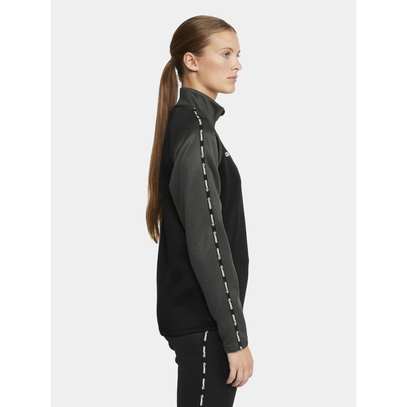 Craft Squad Women's Black Half-Zip Training Jacket | Decathlon