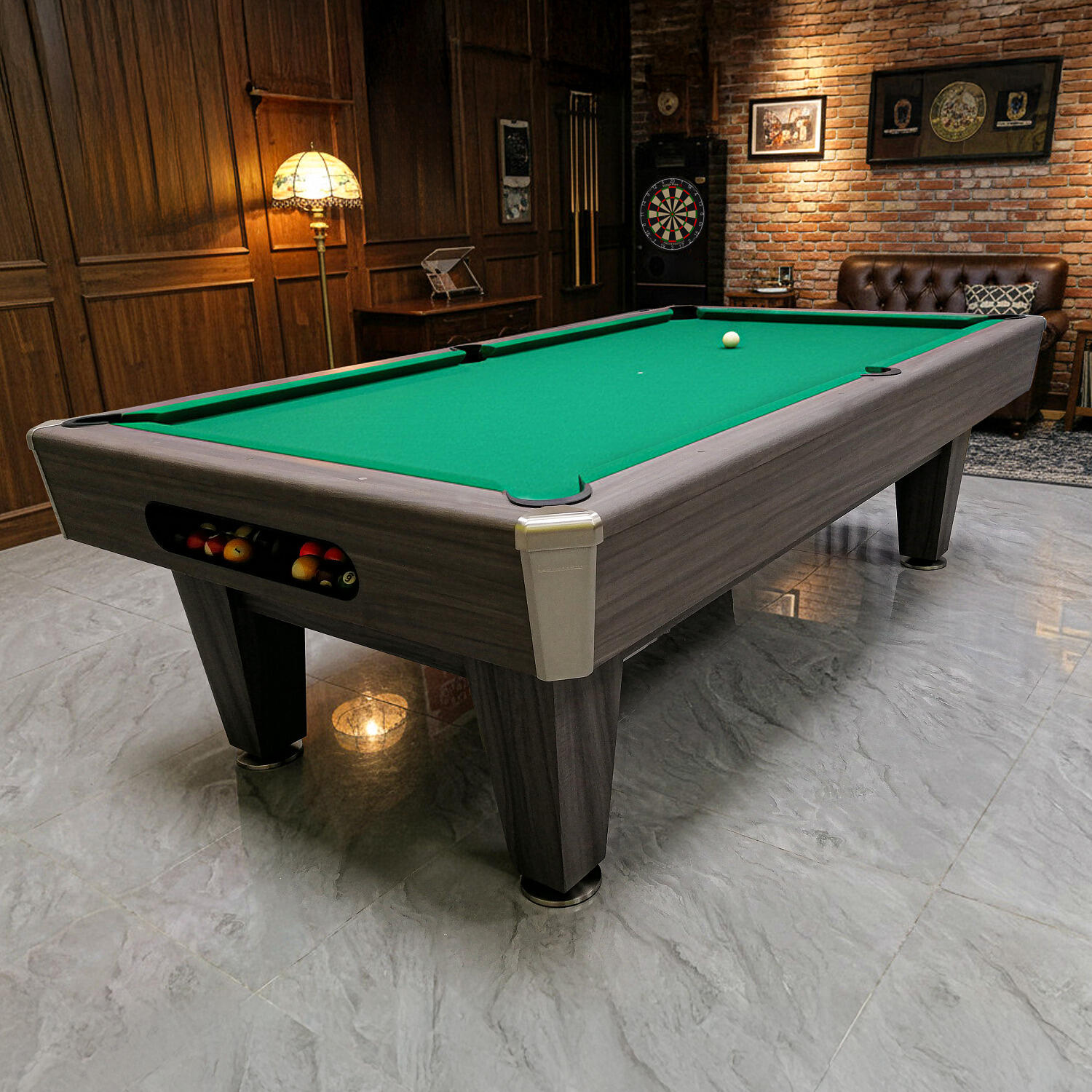 Pool Table Nero European Speed Green 8 ft (playing field 224x112 cm ...