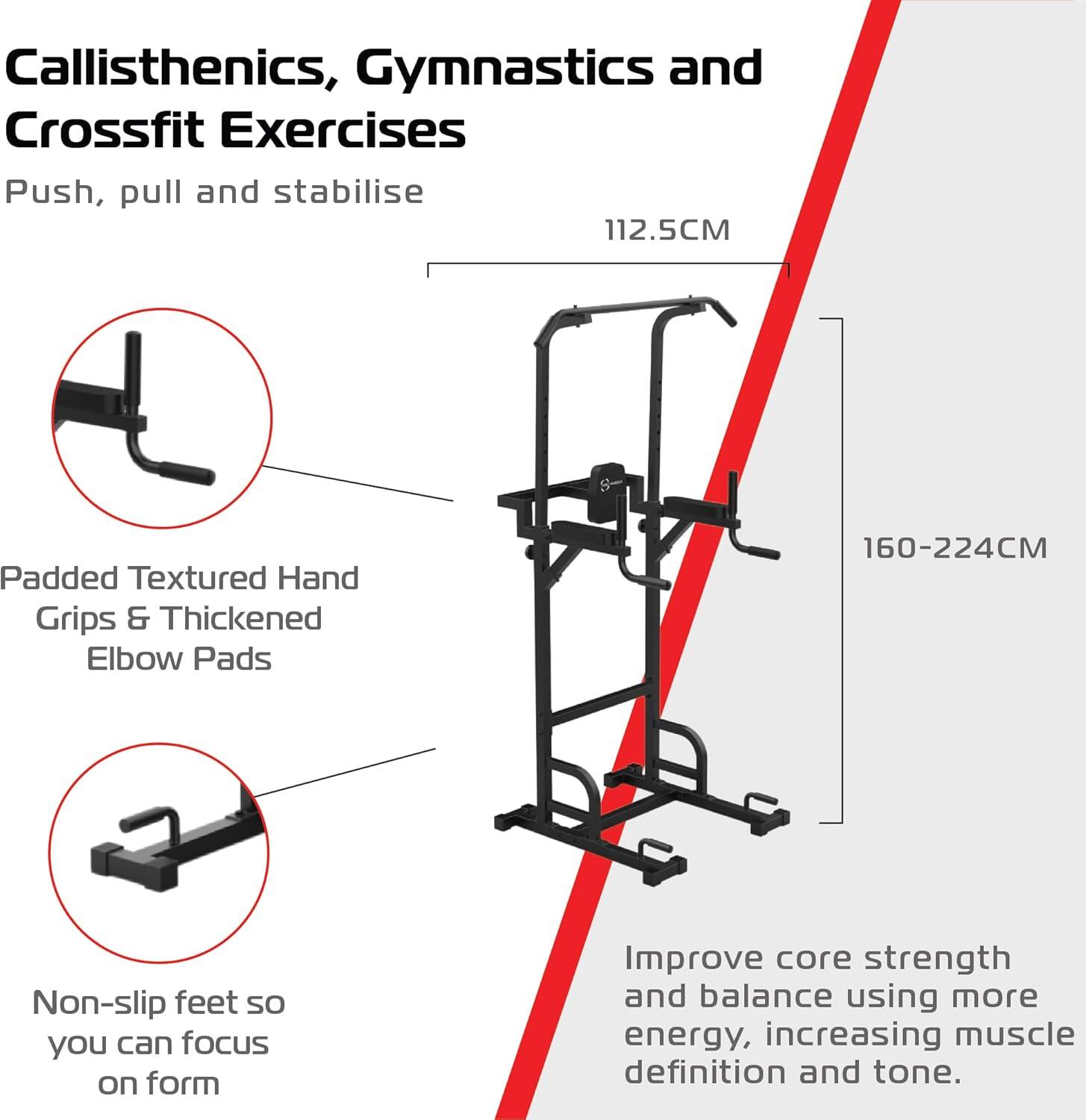 Body Revolution Heavy-Duty Power Tower for Full-Body Workouts | Decathlon