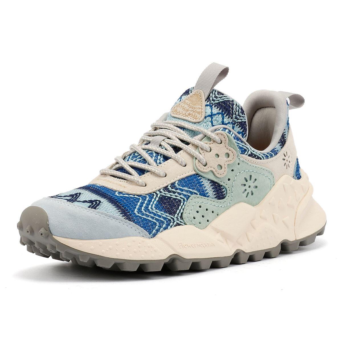 Flower Mountain Kotetsu Knit Women's Blue Aztec Trainers FLOWER ...