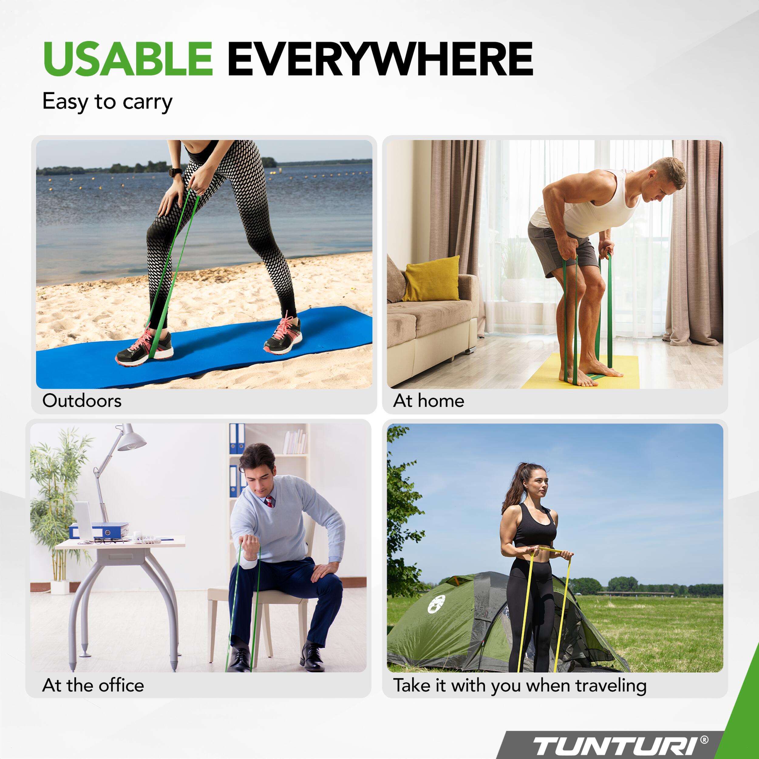 Resistance bands Light Yellow TUNTURI | Decathlon