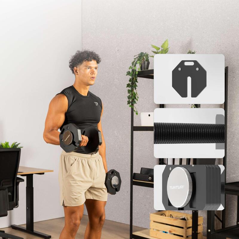 Haltère Ajustable Unique – Set d’haltère de 20 kg – 9 haltères en un ...