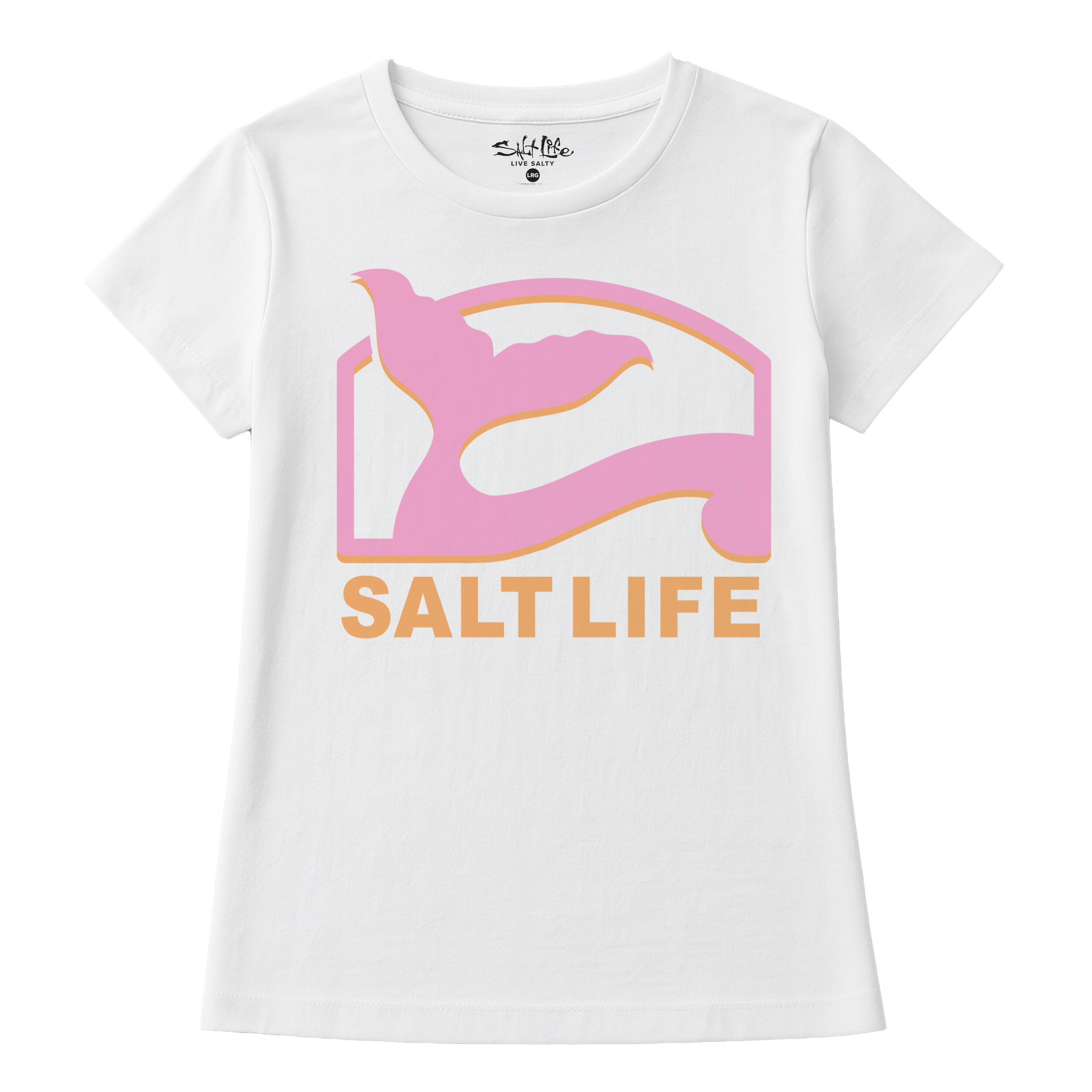Salt Life Mermaid Tail Womens T-Shirt - White | Decathlon