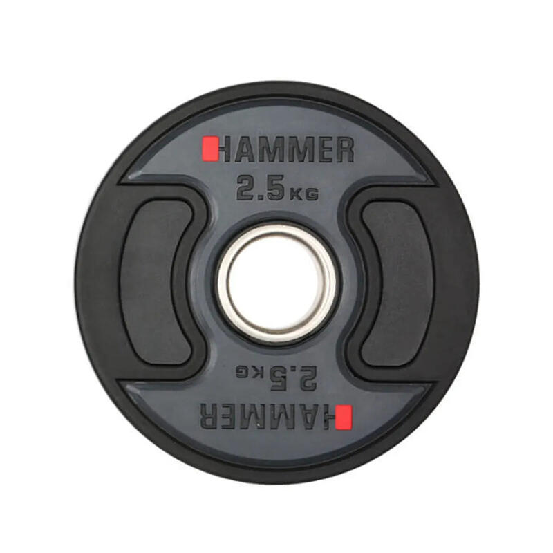HAMMER - Disc Greutate Olimpic Hammer 50 mm - 20 kg - cu maner | Decathlon