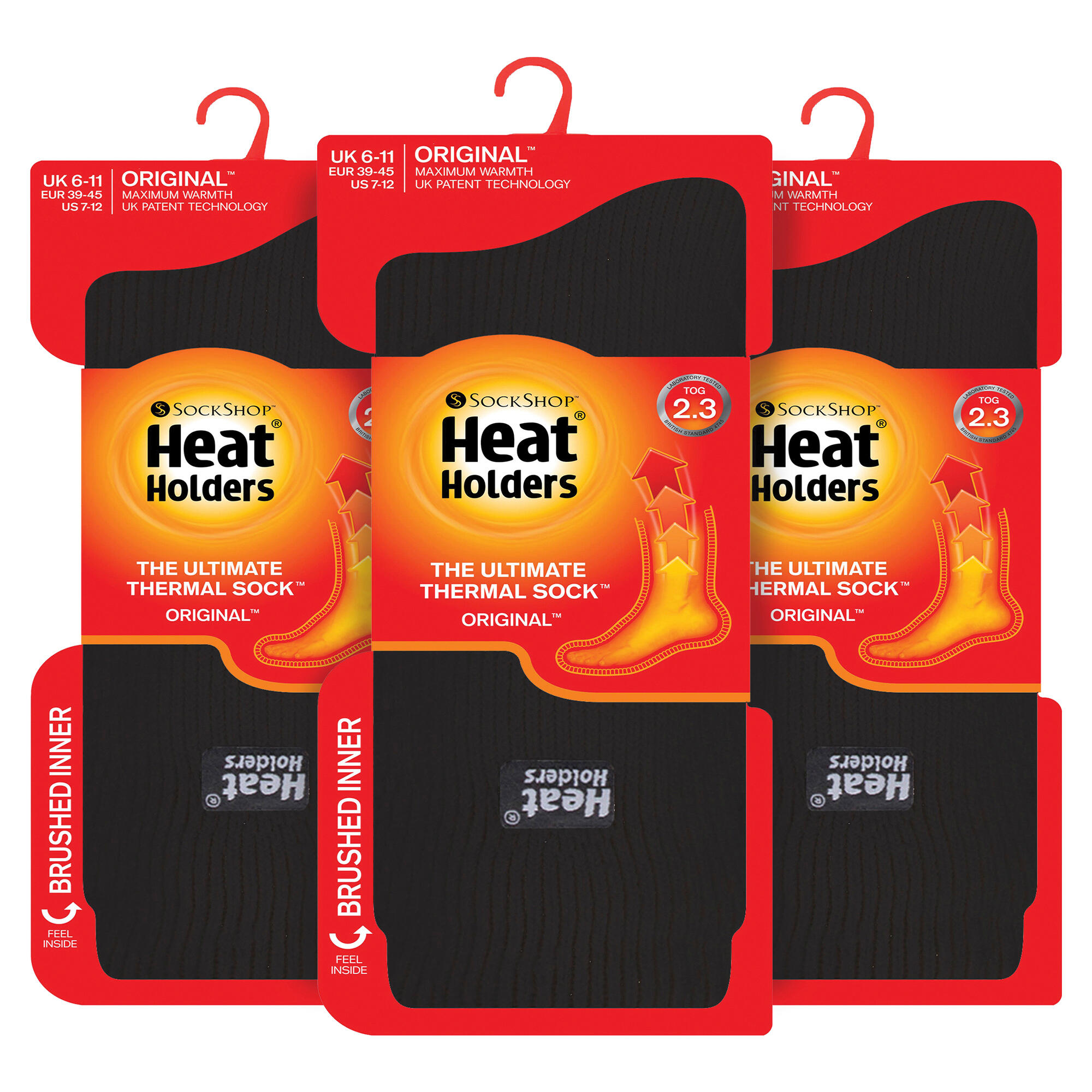 3 Pairs Mens Original Thick Winter Thermal Socks for Cold Weather HEAT ...