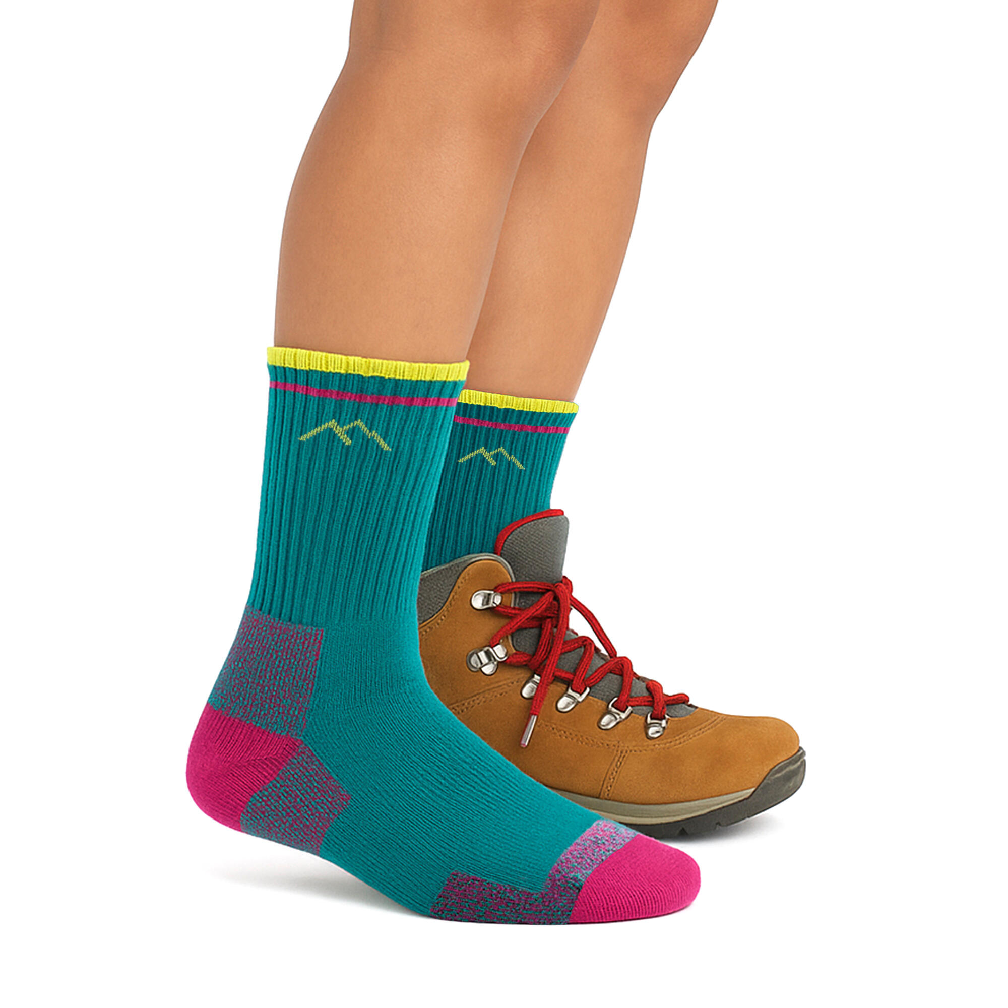 Ladies Coolmax Hiker Micro Crew Midweight Seamless Hiking Socks DARN TOUGH | Decathlon