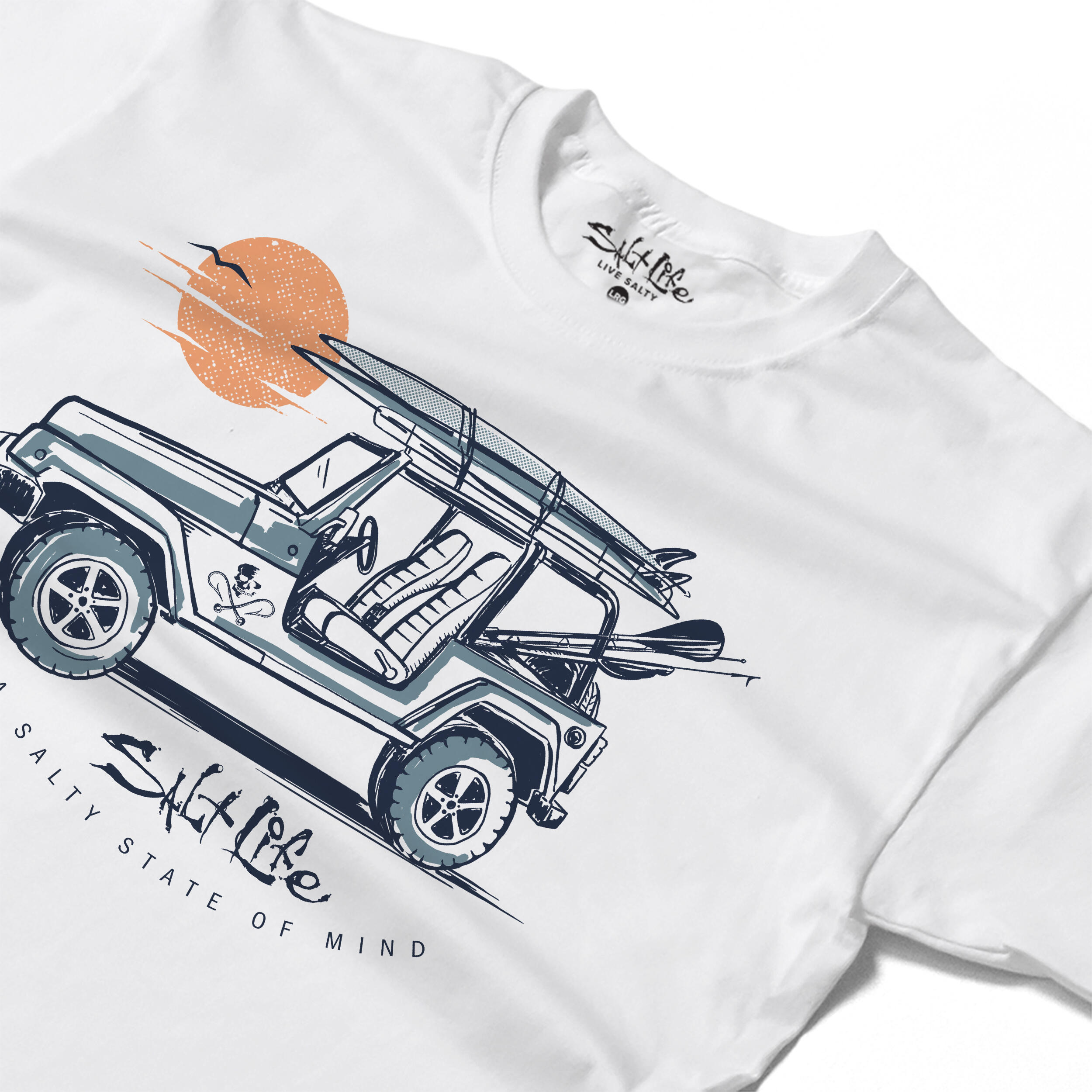 Salt Life Cruising Mens T-Shirt - White | Decathlon