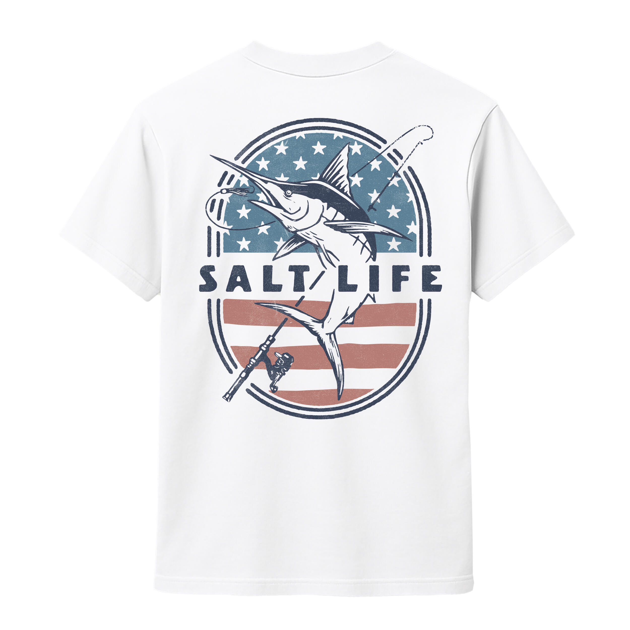 Salt Life Salty 'n proud Mens T-Shirt - White | Decathlon