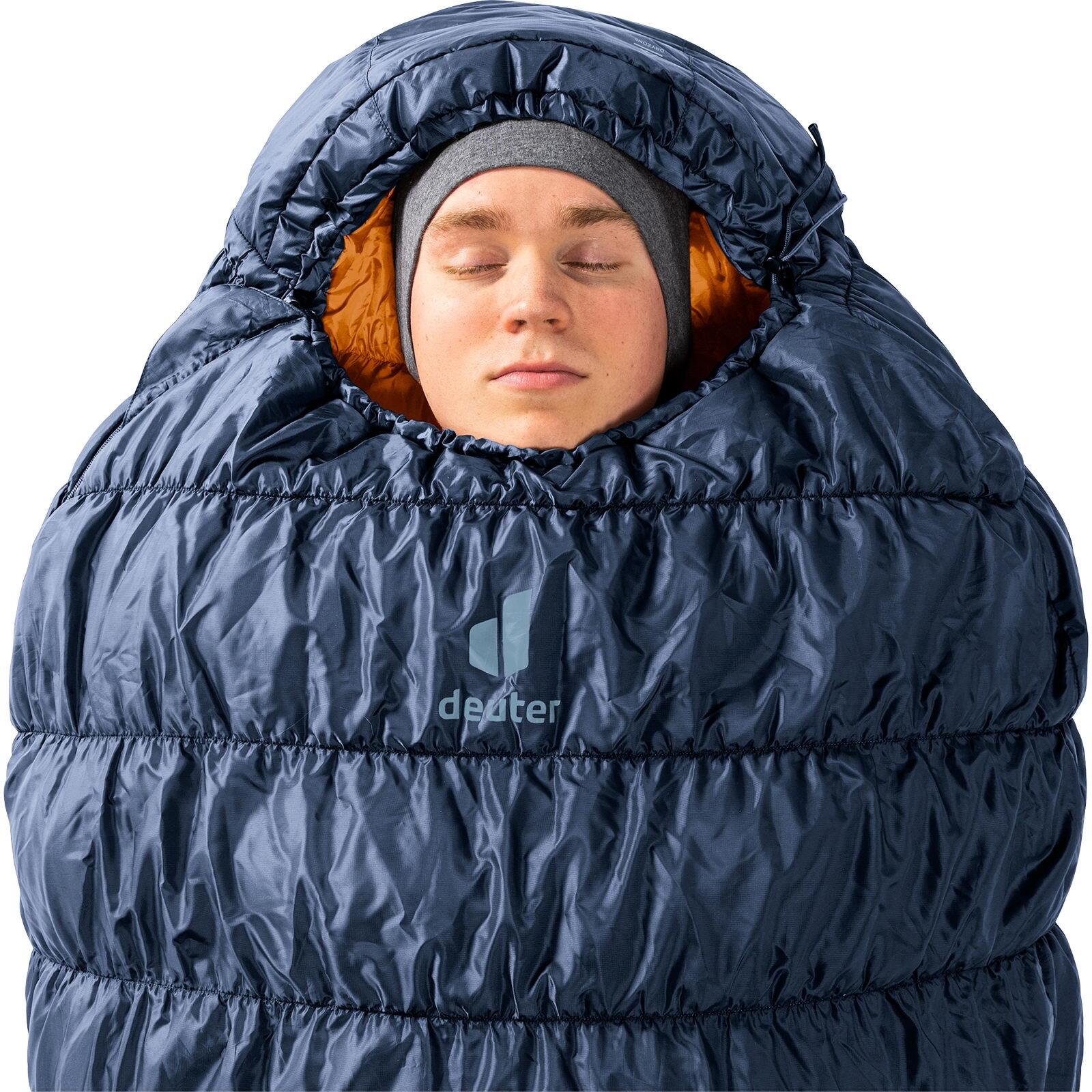 Kunstfaser-Schlafsack Exosphere EL -6C/21F ink-maple | Decathlon