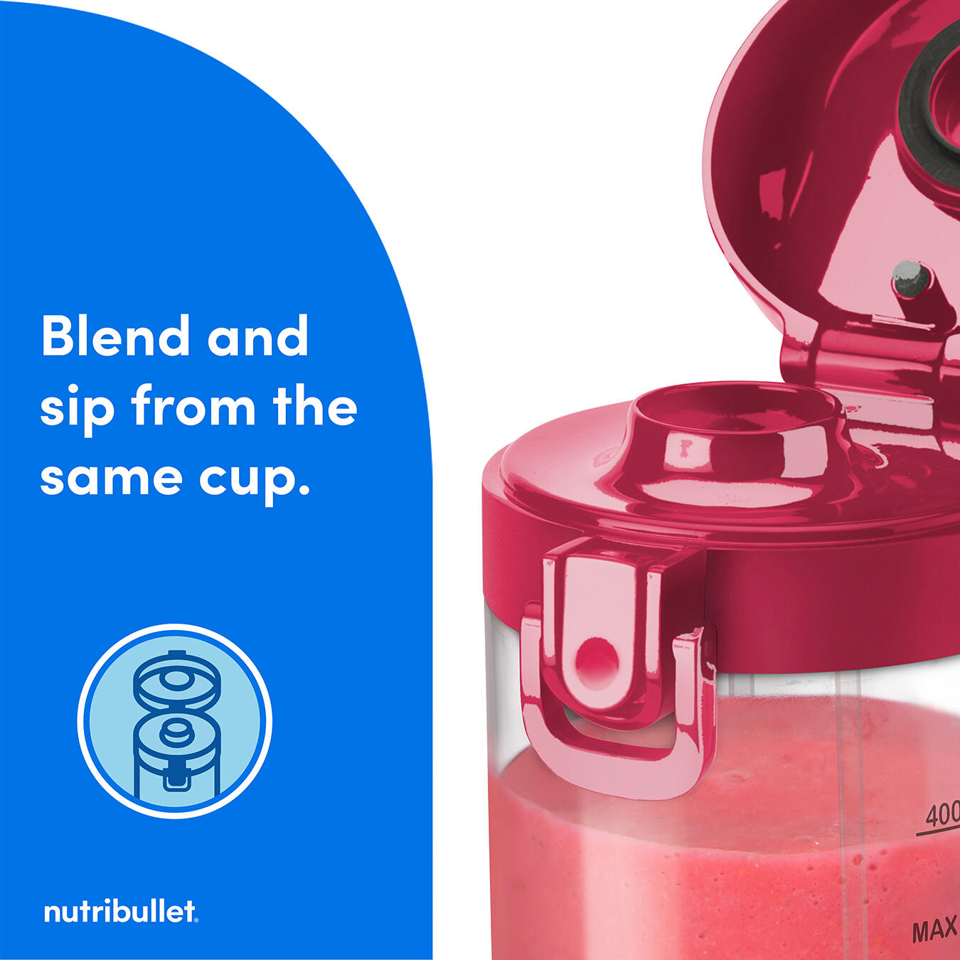 nutribullet Portable Blender (Magenta) | Decathlon