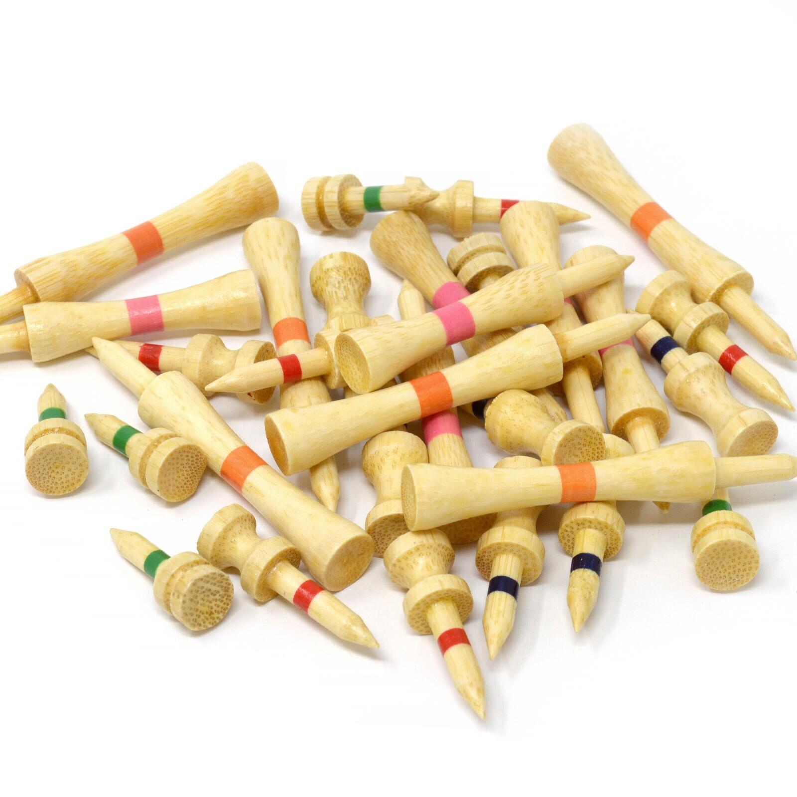 Castle Golf Tees Mixed Sizes Bamboo Wood Pack of 30 | Decathlon