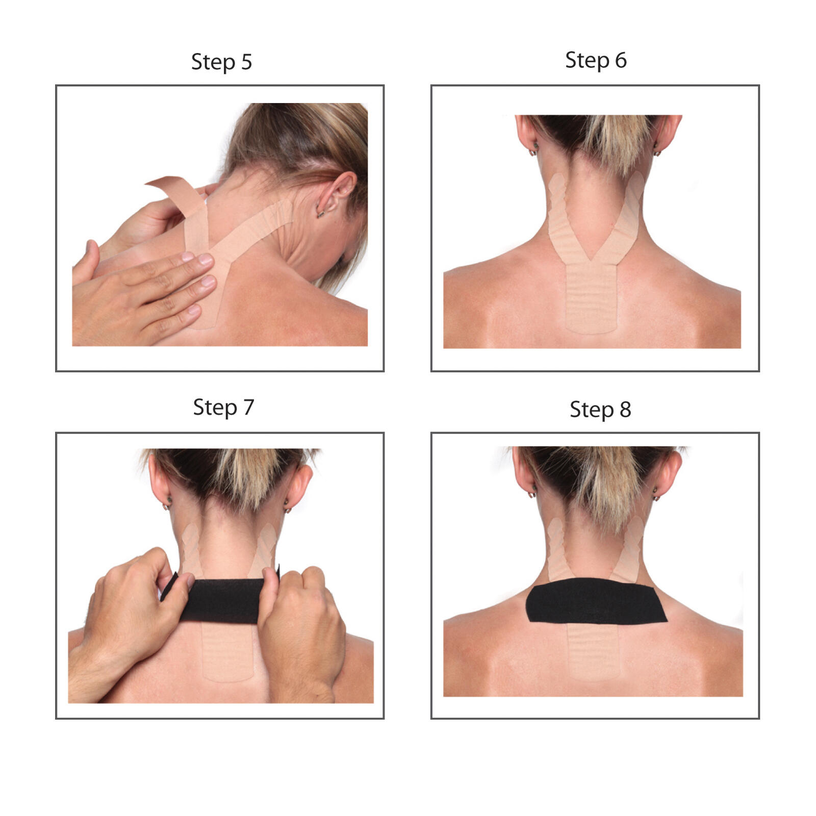 Kinesio Tape Muscle Strain Injury Support Neck Physio Application ...