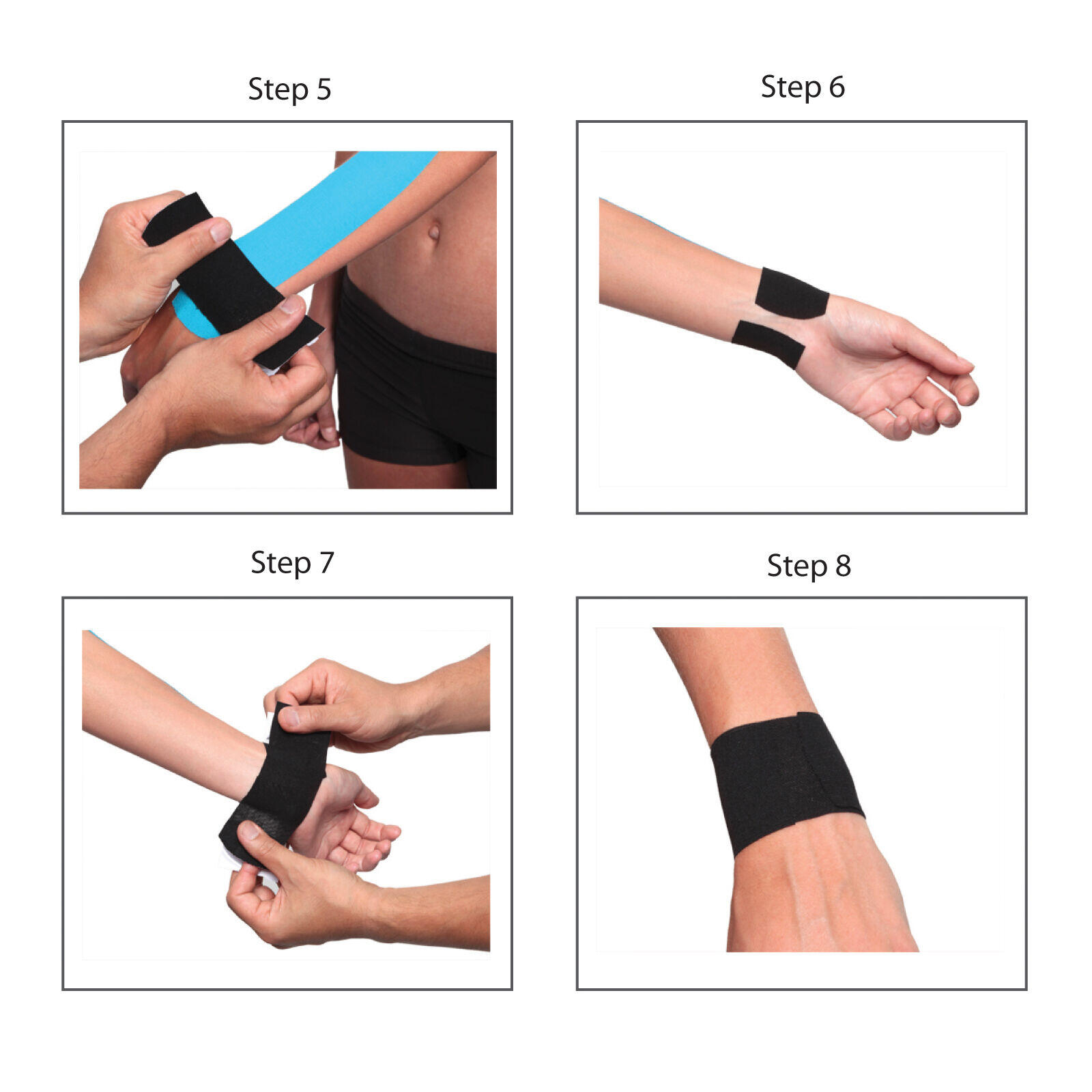 Tape Muscle Strain Injury Kinesiology Wrist Support | Decathlon