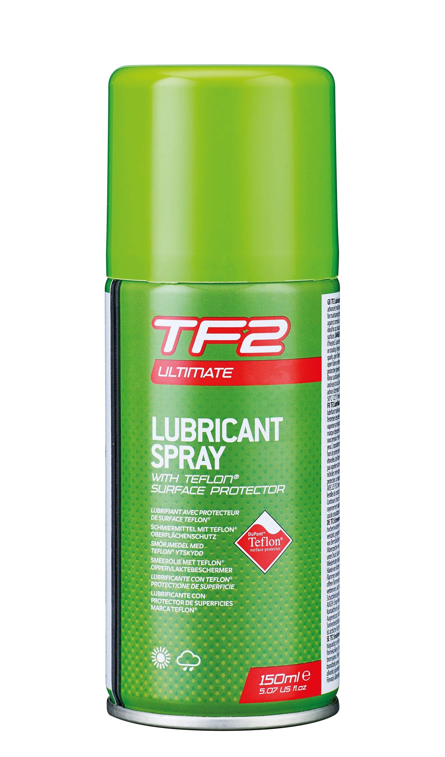 TF2 Bike lube Spray oil 150ml Aerosol for cycle chains | Decathlon