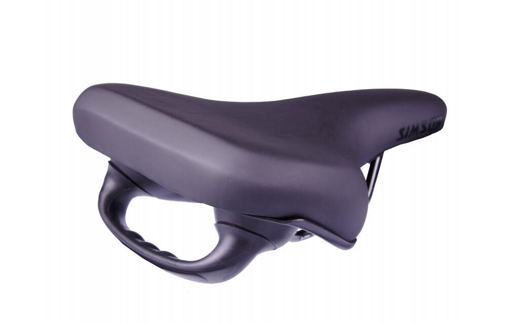 Sella Simson E‑Bike nera universale con maniglia integrata e soft foam ...