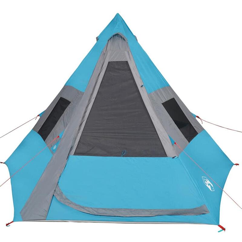 VIDAXL - Cort tipi camping vidaXL albastru impermeabil pentru 7 ...