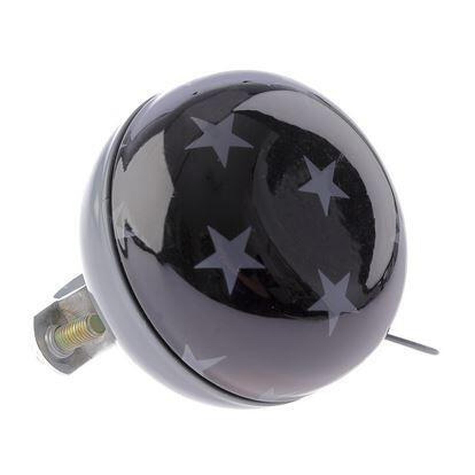 Cloche Ding Dong Noire de 60mm avec Motif d'Étoiles NIET VERKEERD ...