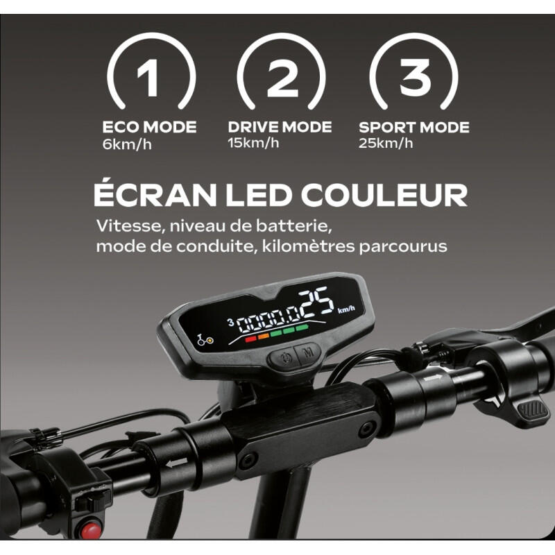 EBOOST INFINITY elektrische scooter? 25 km/u, 70 km bereik, 48V 10,4Ah ...