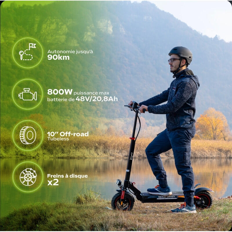 EBOOST INFINITY elektrische scooter? 25 km/u, 70 km bereik, 48V 10,4Ah ...