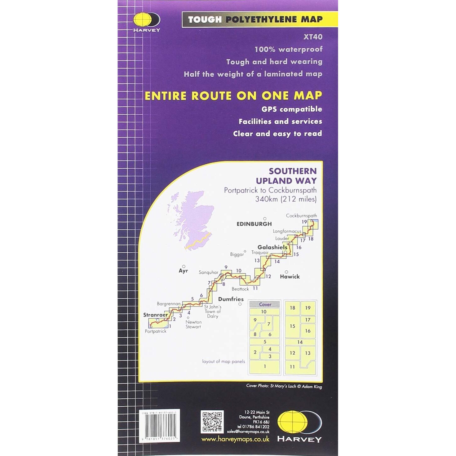 Harvey Pocket Size Map Southern Upland Way XT40 HARVEY MAPS | Decathlon