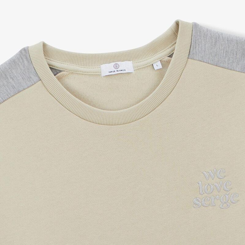 Sweat WE LOVE SERGE beige SERGE BLANCO | Decathlon