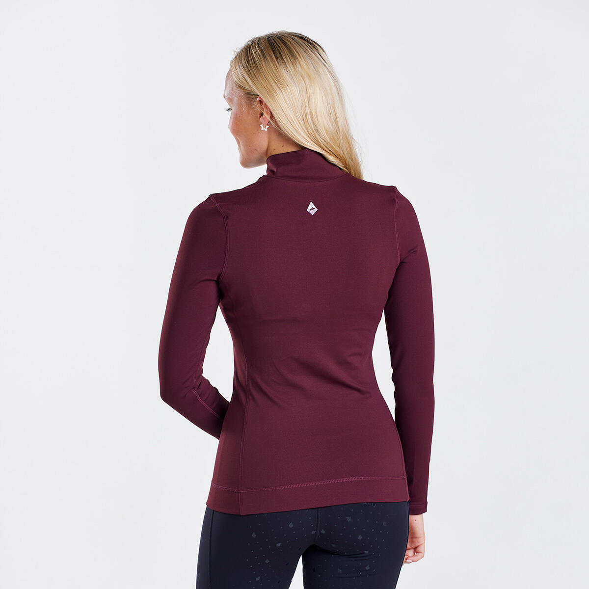 Women's Thermal Base Layer Top - ¼ Zip - Multi-Sport - Maroon HARRY ...