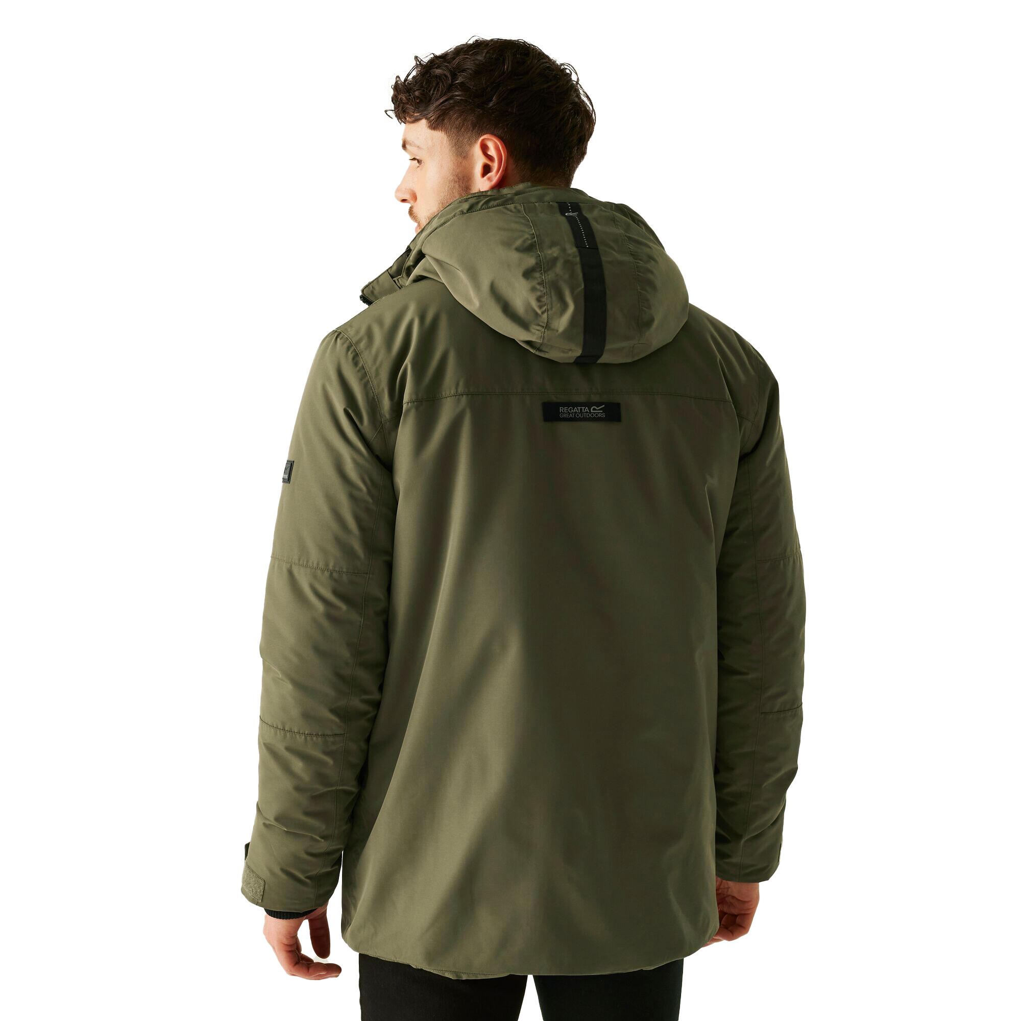 Mens Marron Insulated Waterproof Jacket (Olive Night/Black) REGATTA ...