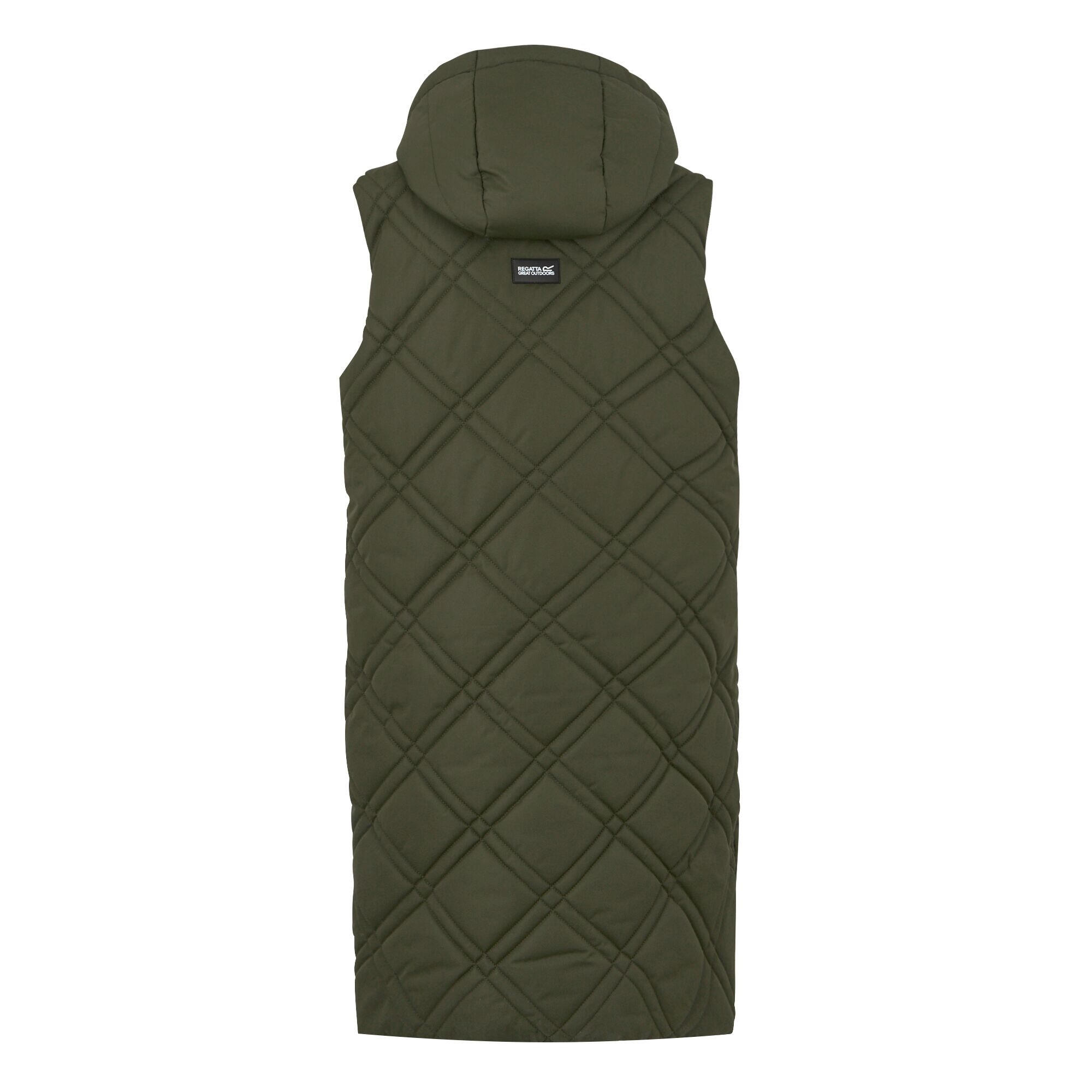 Womens/Ladies Rurietta Long Length Gilet (Khaki Green) REGATTA | Decathlon