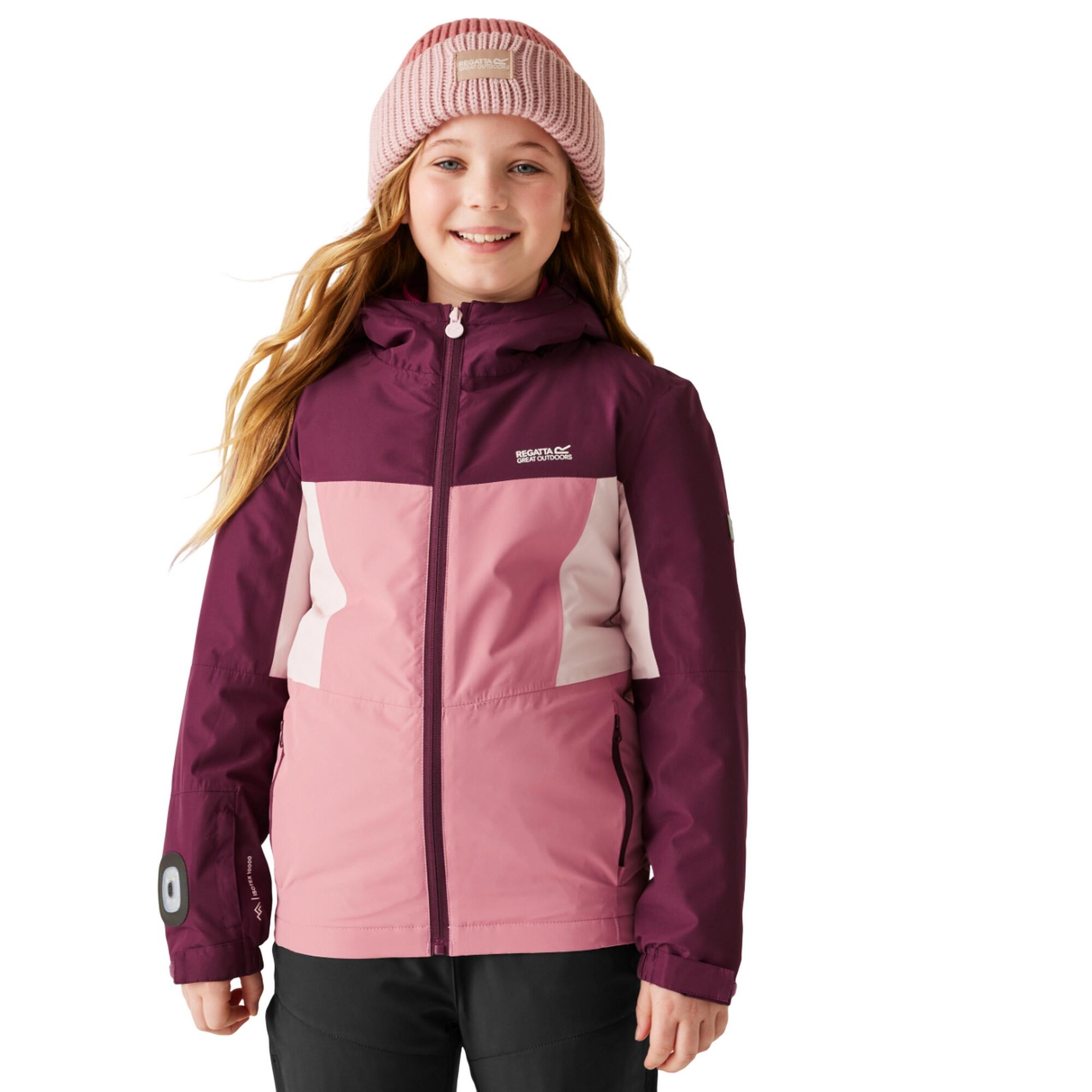 Childrens/Kids Beamz Insulated Waterproof Jacket (Dusty Rose) | Decathlon