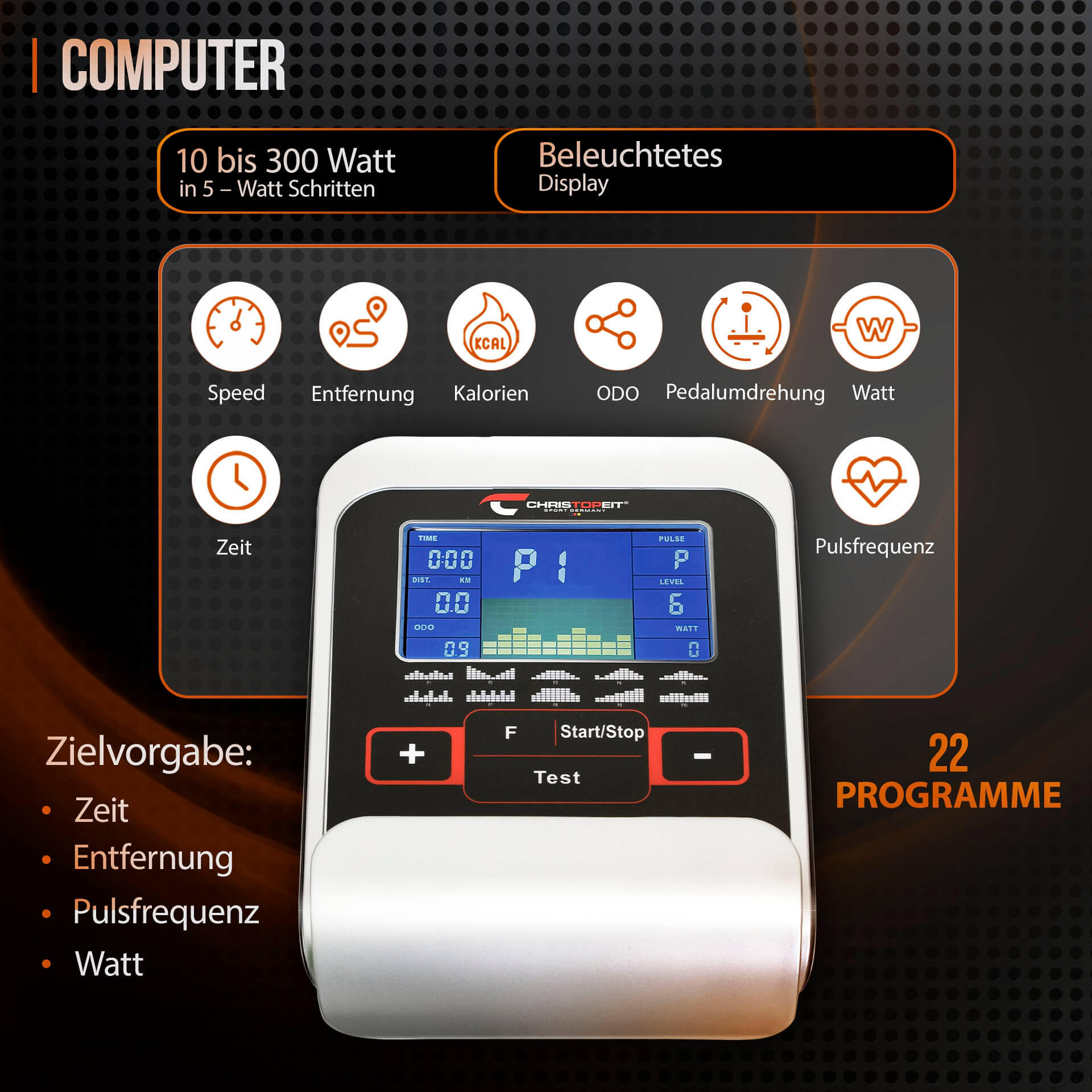 Hometrainer - 9kg magnetische rem - 150kg - incl. mat - AL 2S Digital | Decathlon