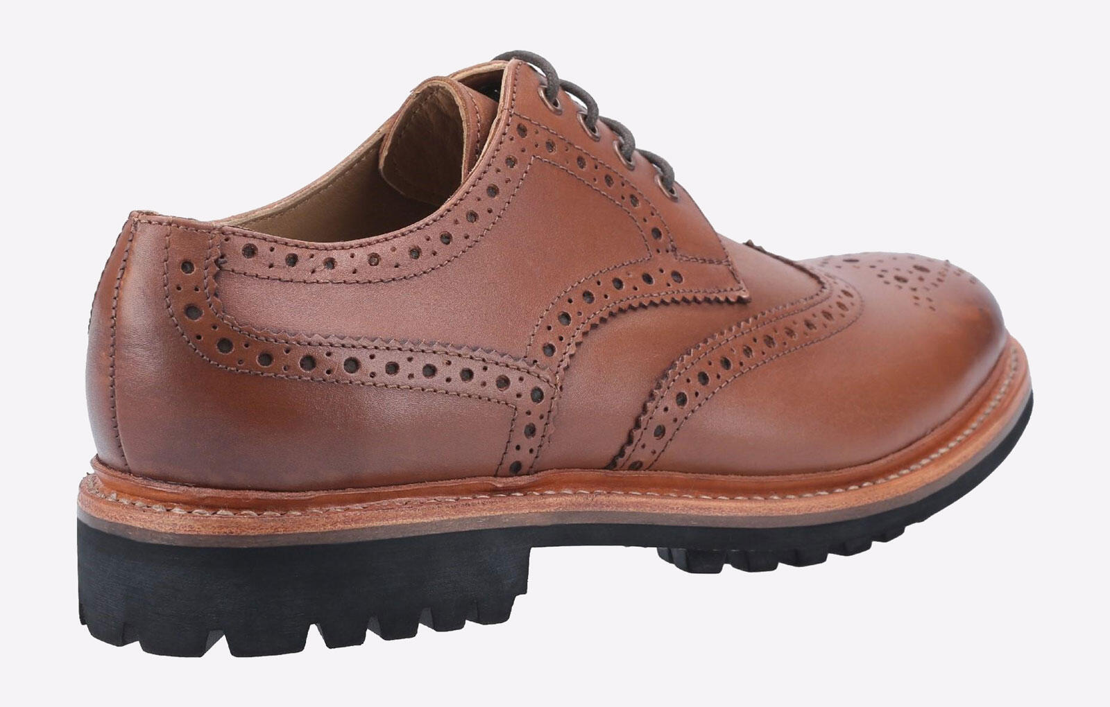 Cotswold Quenington Men's Leather Brogue, Commando Sole | Decathlon