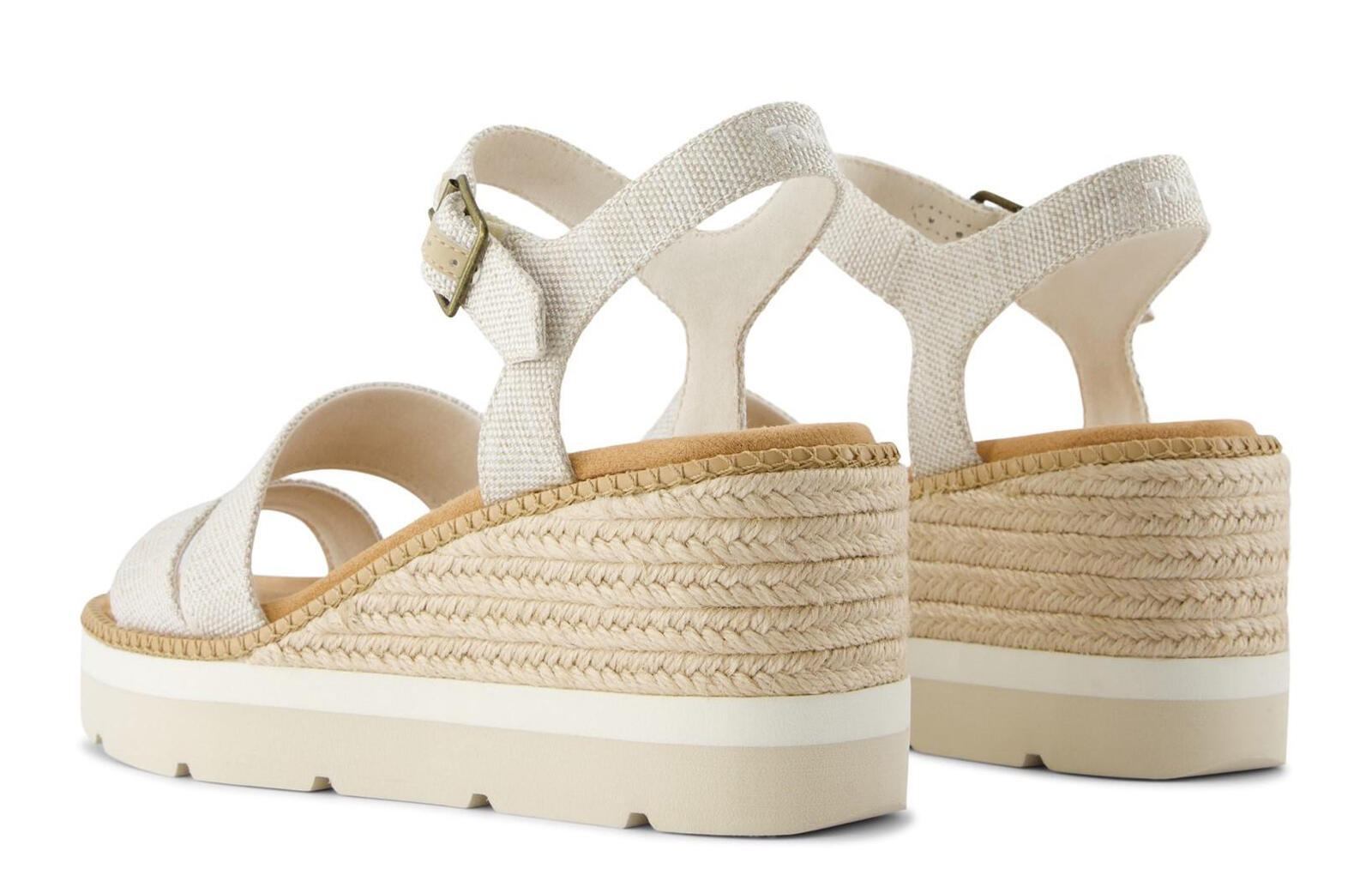 Toms Darya Women's Platform Wedge Sandals, Beige TOMS | Decathlon