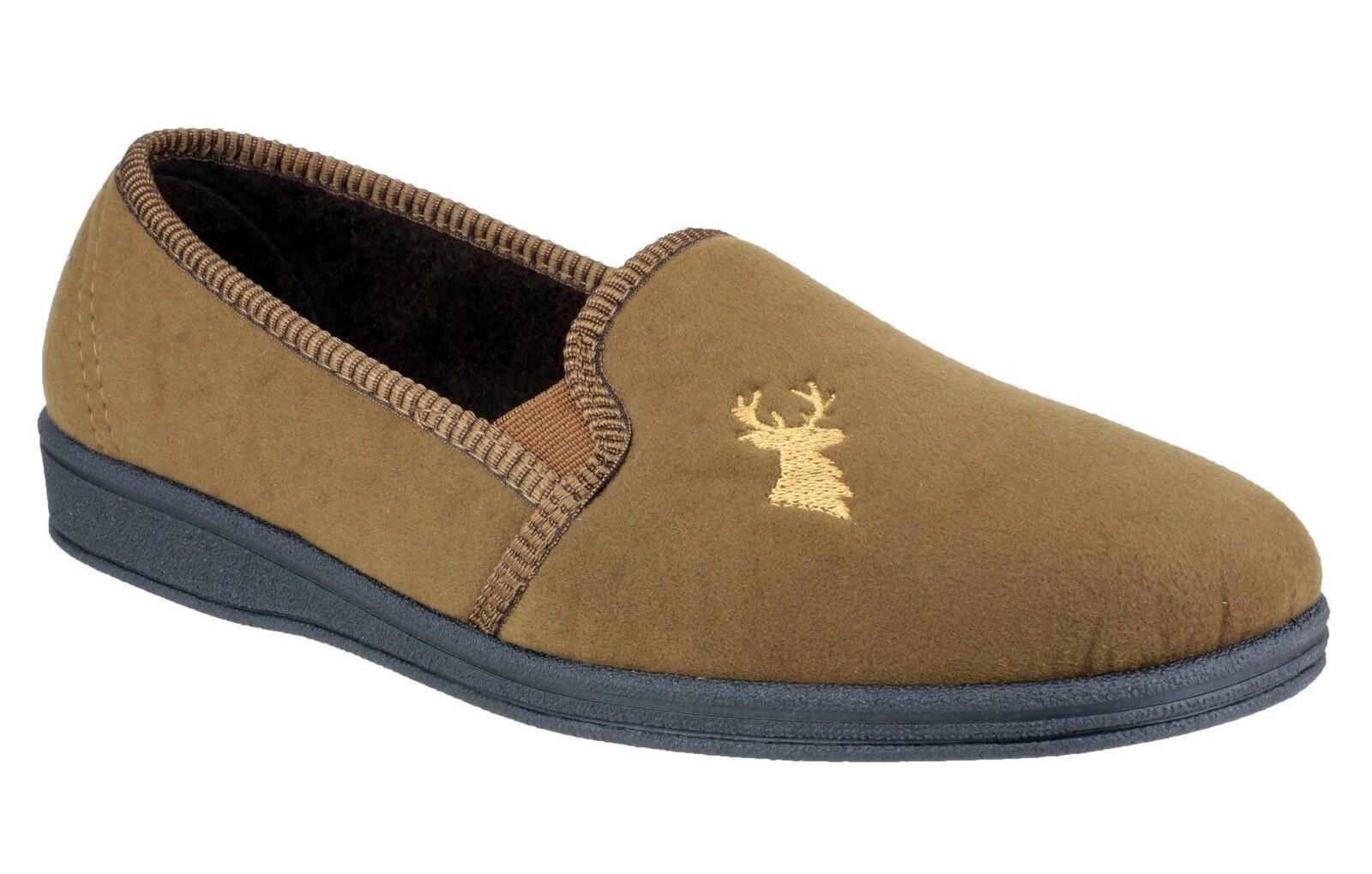 Mirak Stag Men's Slippers - Brown, UK 11 / EU 45 | Decathlon