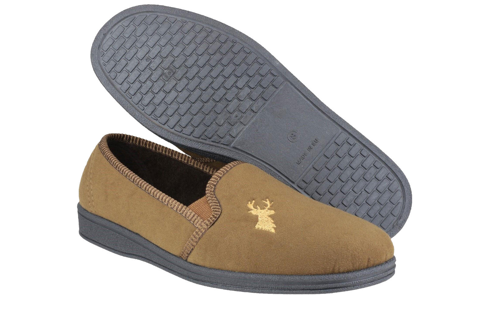 Mirak Stag Men's Slippers - Brown, UK 11 / EU 45 | Decathlon