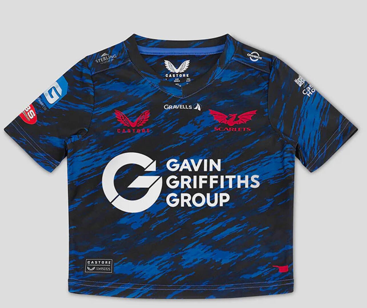 Scarlets Rugby Mini Kit Kid's Castore Away Mini Kit Shirt & Shorts Set ...