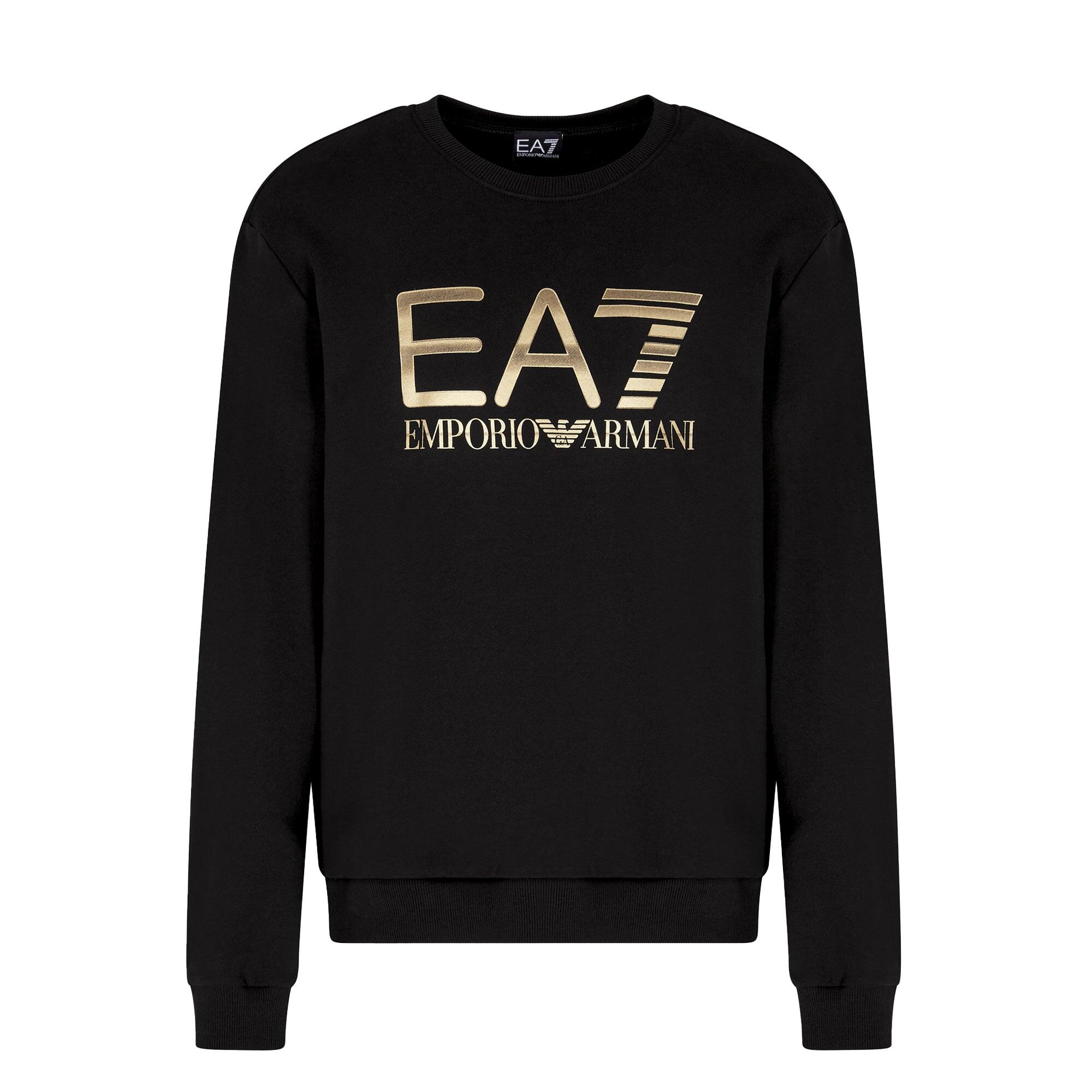 Logo Series Cotton Sweatshirt Black/Gold | Decathlon