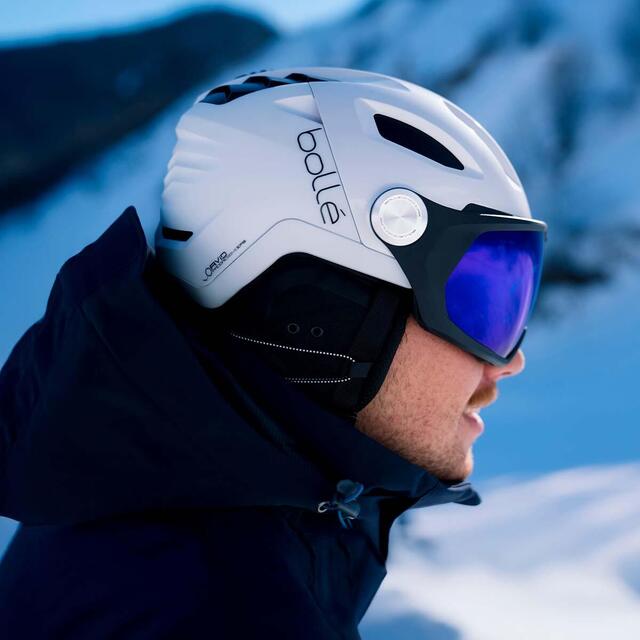Casque de ski V-RYFT MIPS White Pearl Shiny - Phantom Blue Cat 1 to 3 ...