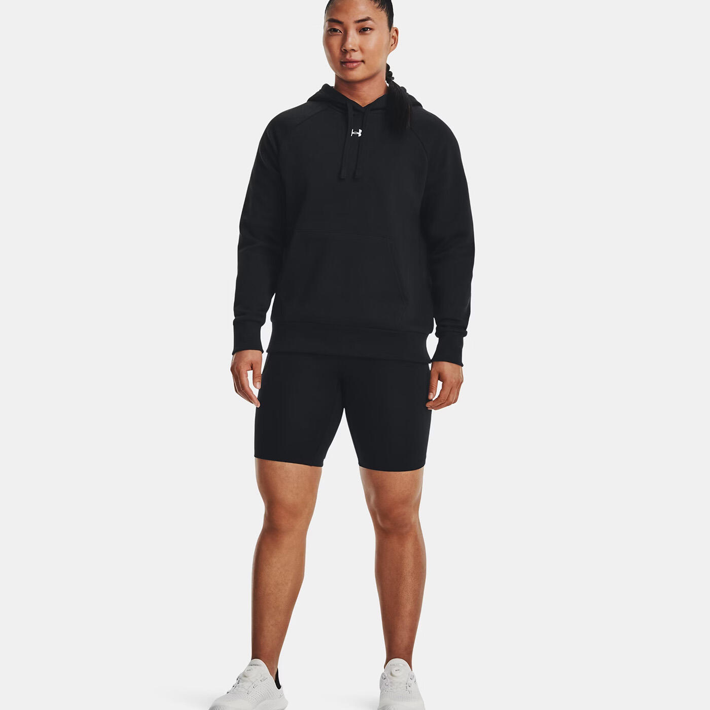 Felpa Con Cappuccio Ua Rival Fleece Donna Under Armour Nero UNDER ARMOUR | Decathlon