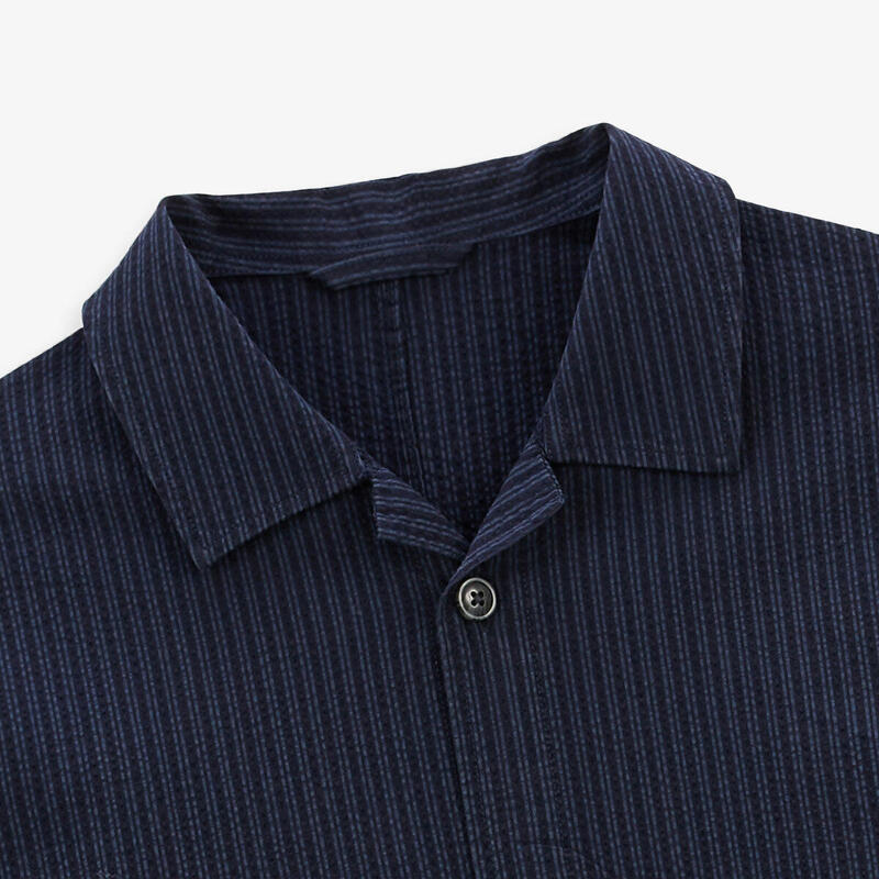 Veste Worker Seersucker bleu dark navy Waël SERGE BLANCO | Decathlon