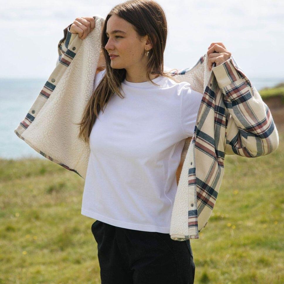 Women's Sherpa Lined Flannel Jacket RAPANUI | Decathlon