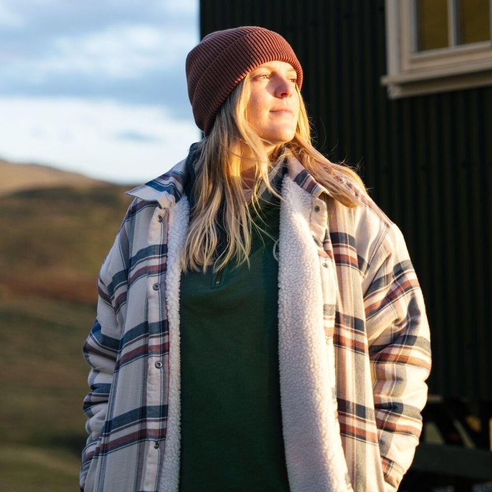 Women's Sherpa Lined Flannel Jacket RAPANUI | Decathlon