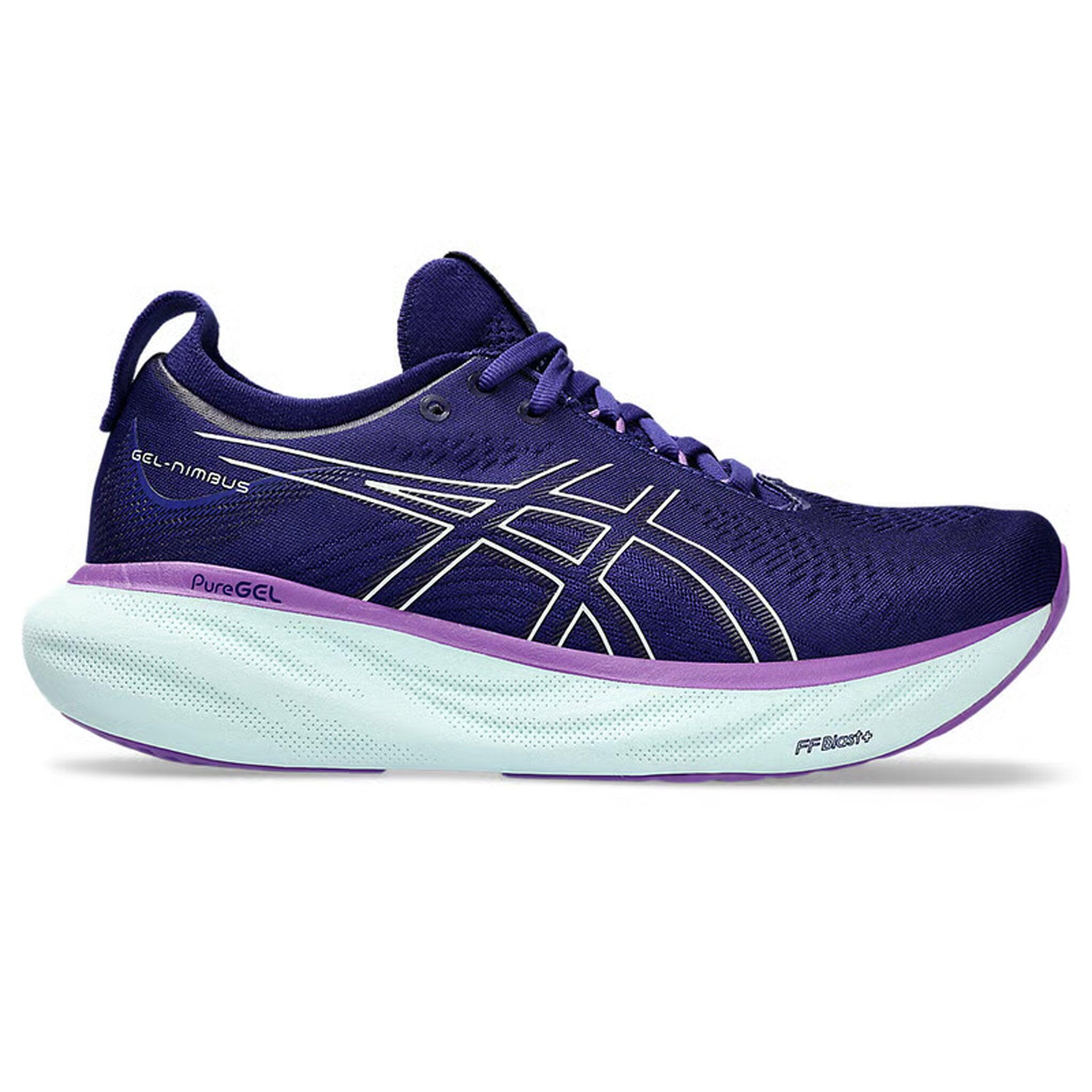 Asics Gel-Nimbus 25 Womens Purple Running Shoes ASICS | Decathlon