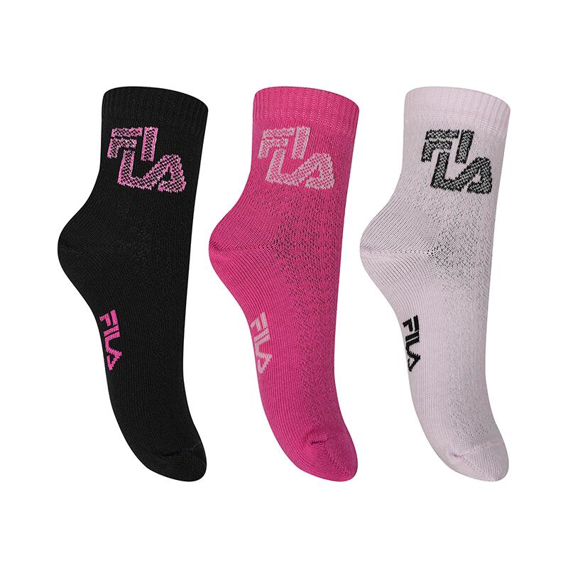 Fila 3-as csomag lány zokni Quarter Barbie 27-30 FILA - Decathlon