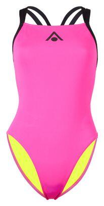 Aquasphere Essential Open Back Bright Pink / Schwarz Badeanzug | Decathlon