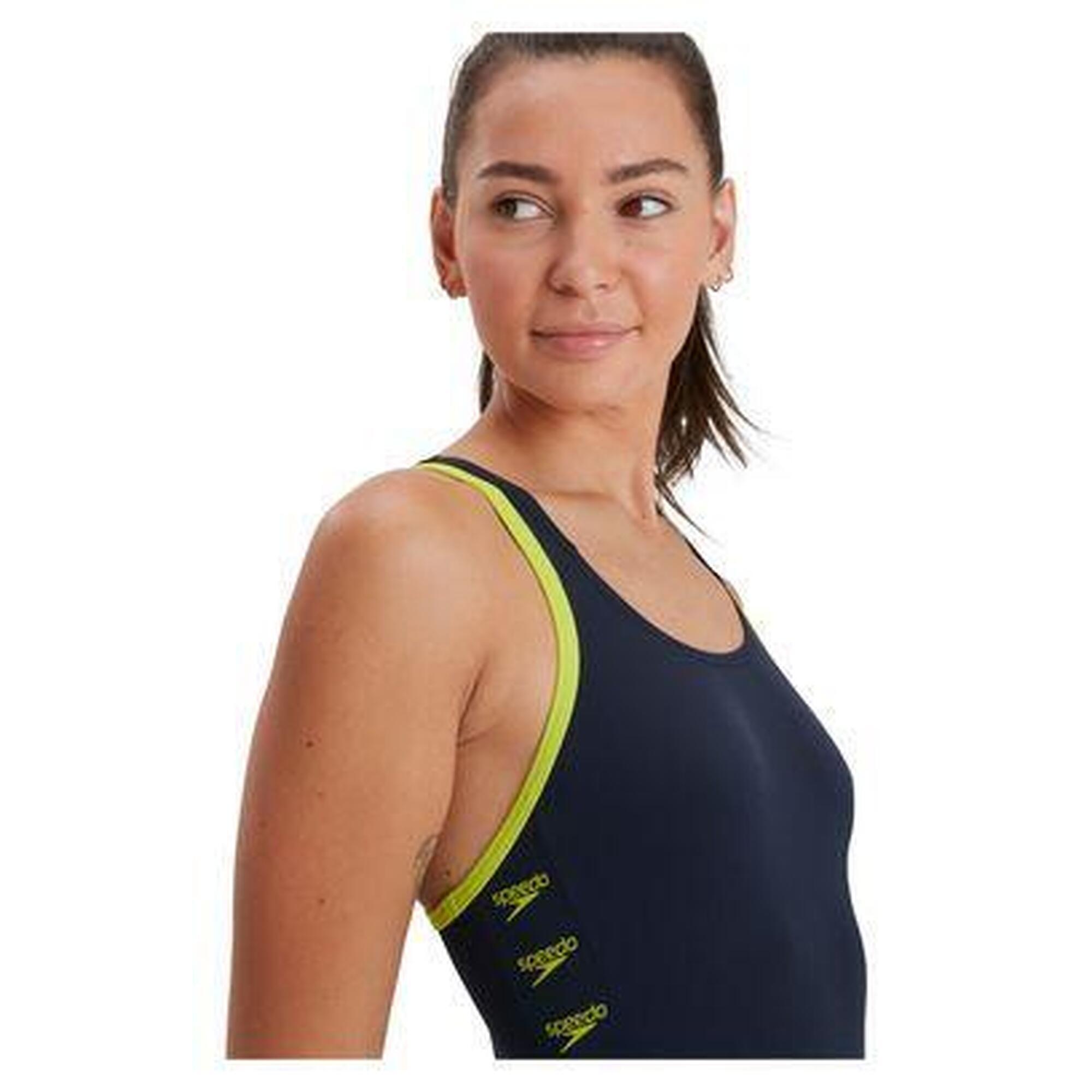 Maillot de Bain Femme Speedo End+ Boom Logo SPL MuscleB Bleu SPEEDO ...