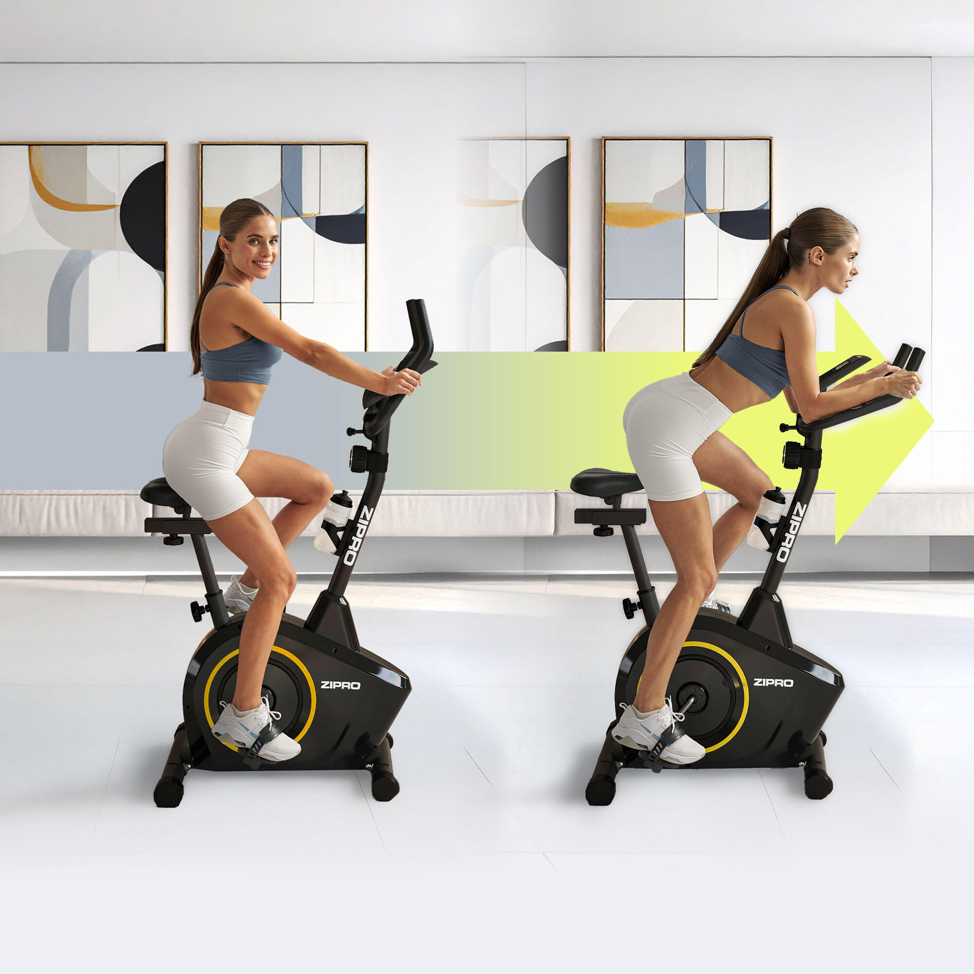 Bicicleta Estática magnética Zipro Boost Gold volante de 7 kg para ...