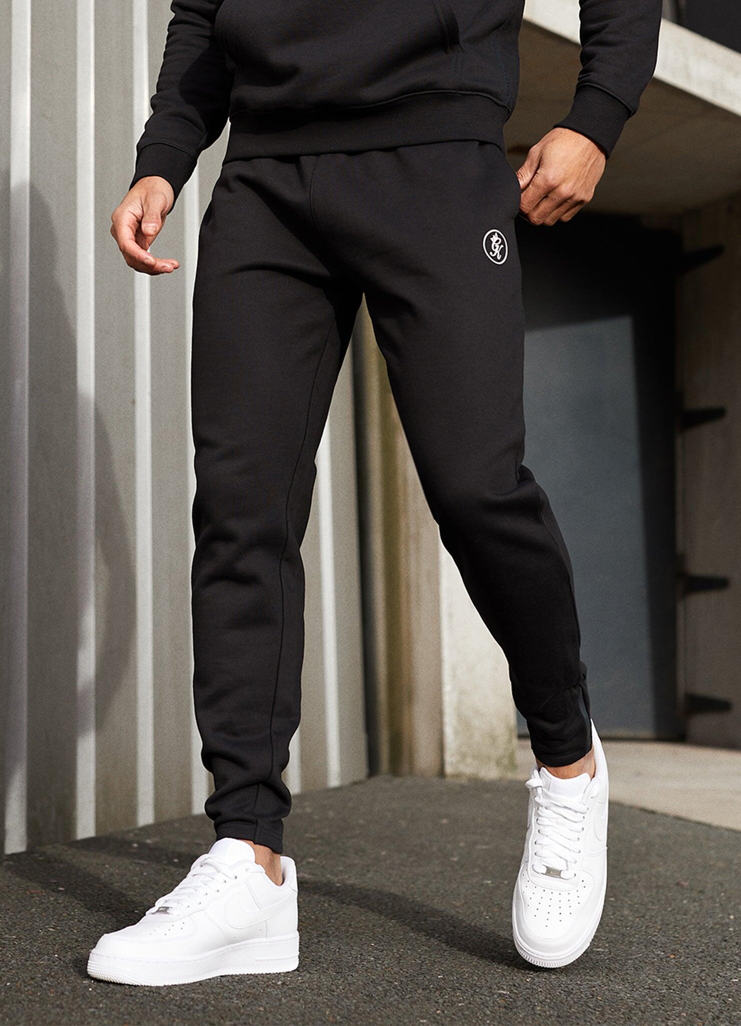 Men's Pro Logo Joggers Track Pants Casual Gym Fitness Sports Bottoms ...